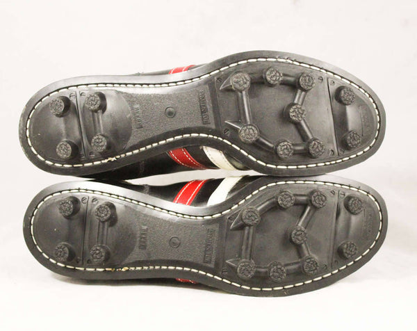 Size 7 Men's Athletic Shoes - 1960s Black Mens Cleats - Retro Sports 6 ...