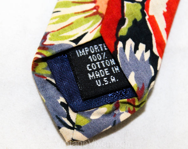 Liberty of London Tie - Poppy Flowers Print Fine Cotton Men's Necktie ...